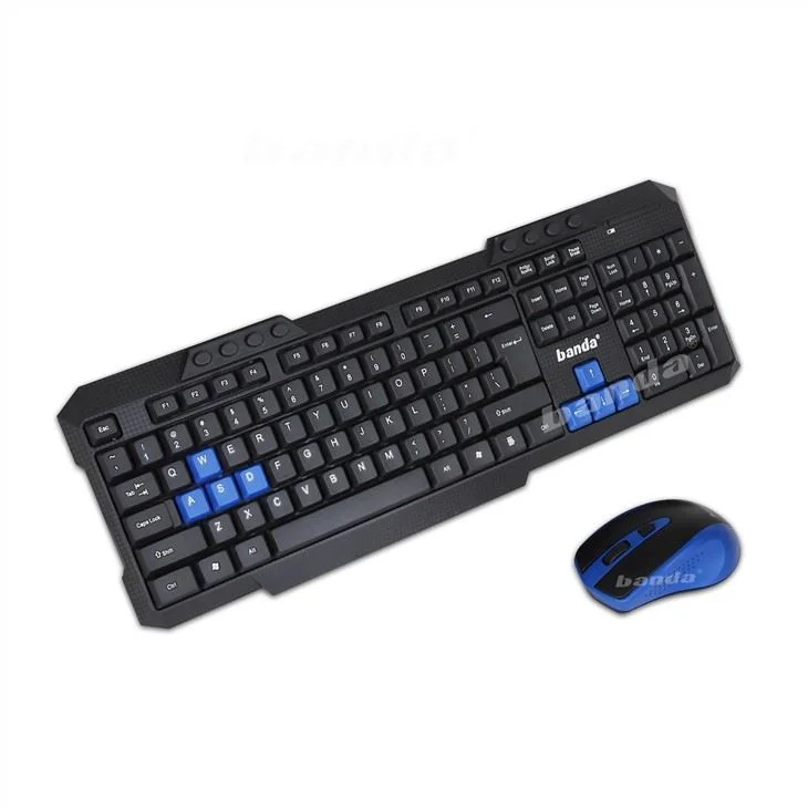 Banda Wireless Keyboard & Mouse Combo (W100) - (Black) - Slim - Modern ...