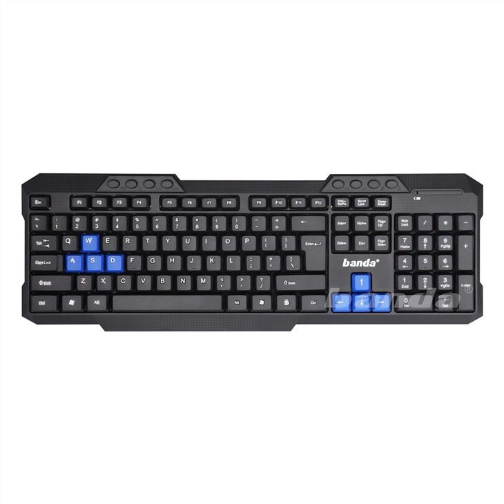 Banda Wireless Keyboard & Mouse Combo (W100) - (Black) - Slim - Modern ...
